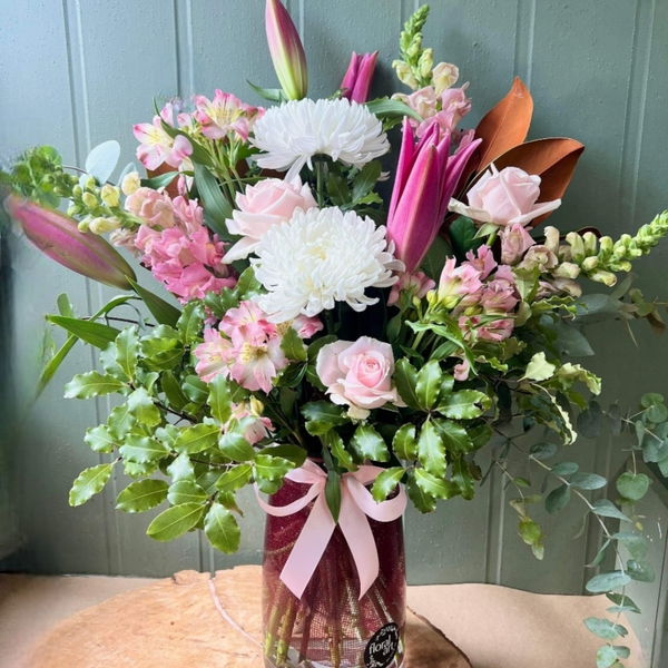 Big vase of Flowers for delivery on Sunshine Coast